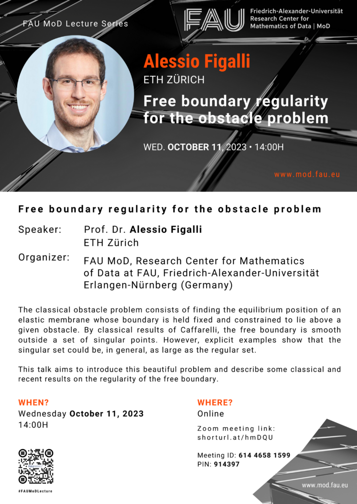 Fau Mod Lecture Free Boundary Regularity For The Obstacle Problem Fau Mod