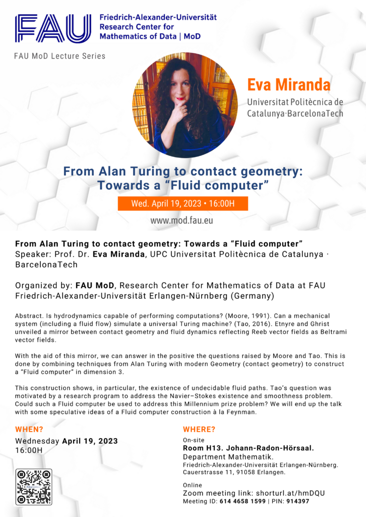 Fau Mod Lecture From Alan Turing To Contact Geometry Towards A “fluid